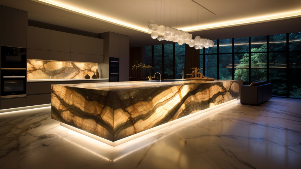 Backlit Marble and Onyx with LED for Wall and Floor - Dedalo Stone